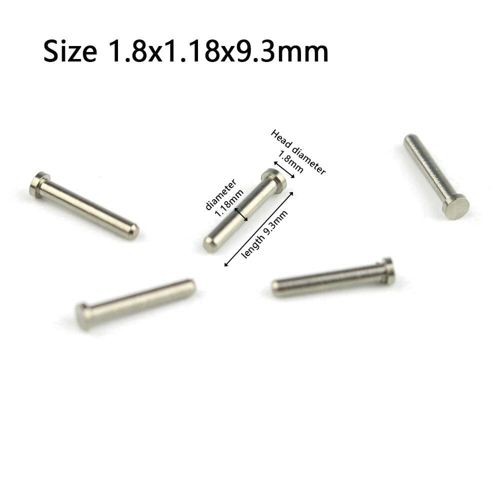 Металлические винты для петель очков Sinooptic 20 шт. 1.8x1.18x9.3mm