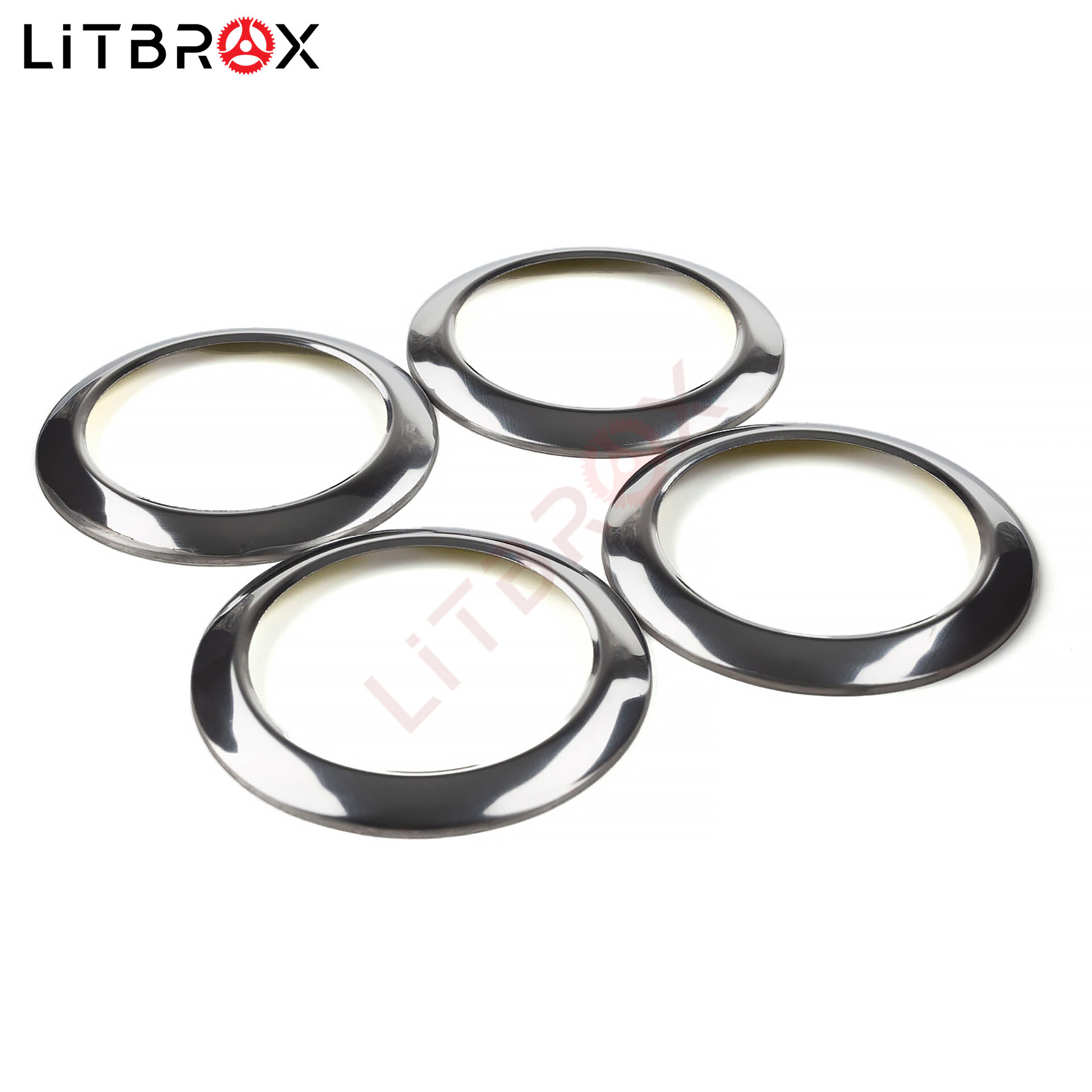 Накладка на дефлектор воздуховода RENAULT LOGAN / DUSTER / LARGUS / SUNDERO хромированные (4 шт.)