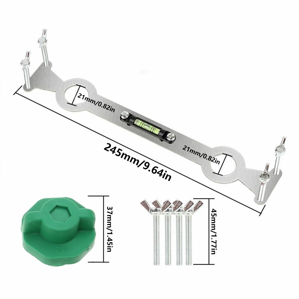 Два уровня для труб горячей и холодной воды