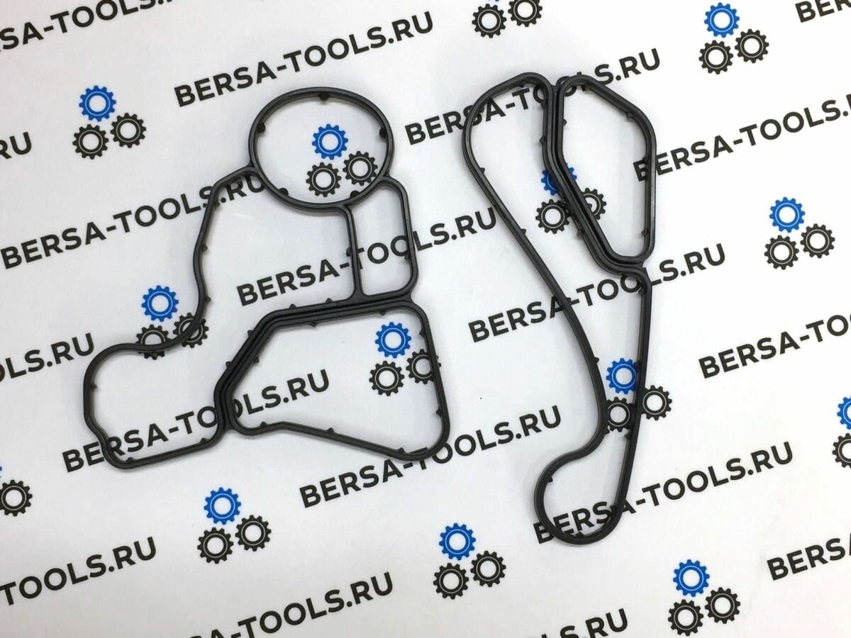 Комплект прокладок теплообменника и корпуса масляного фильтра BMW N20, N26, N51, N52, N52N, N53, N54, N55