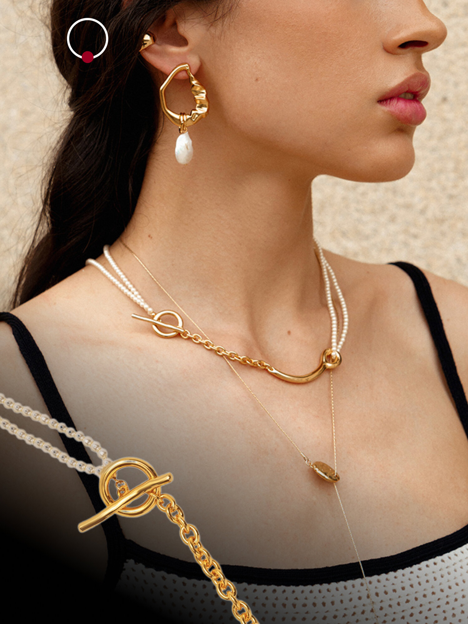 Колье, жемчуг имитация