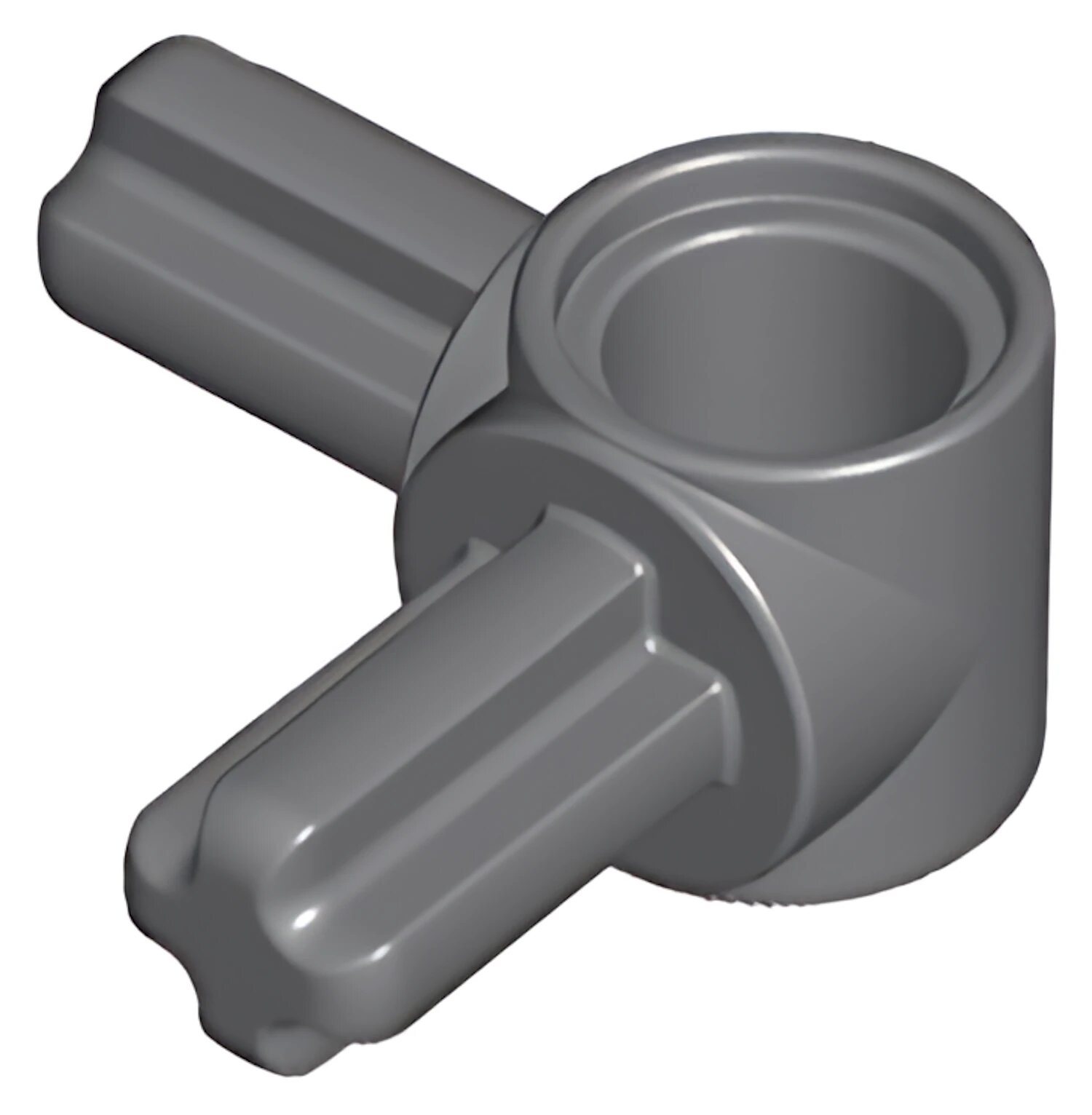 Деталь LEGO Technic, Axle and Pin Connector Hub with 2 Perpendicular Axles 10197 Dark Bluish Gray N