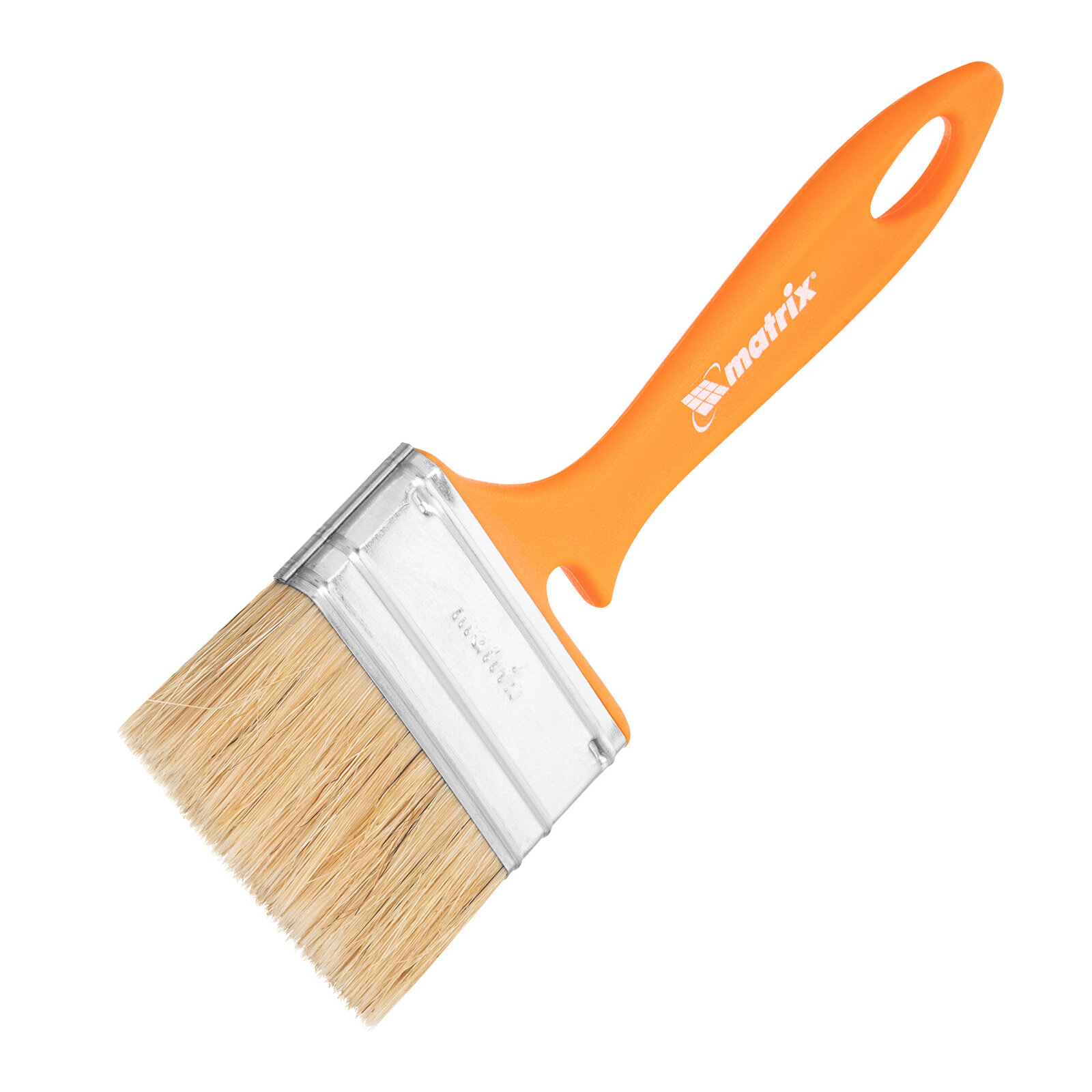 Кисть флейцевая для фасадных работ Matrix 70х12 мм, натуральная щетина, пластиковая рукоятка 83391