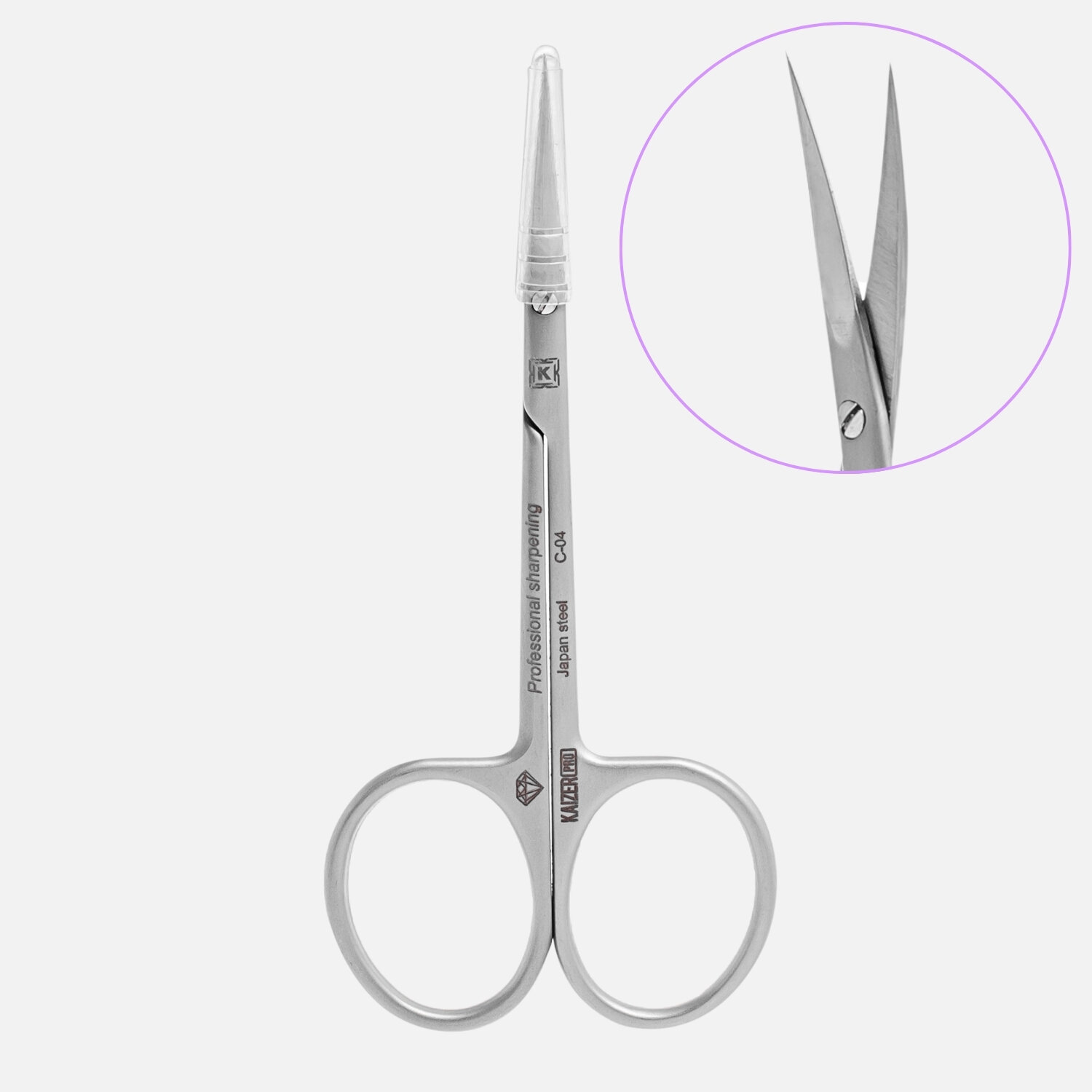 Ножницы маникюрные для кутикулы Kaizer Pro C-04 универсальные