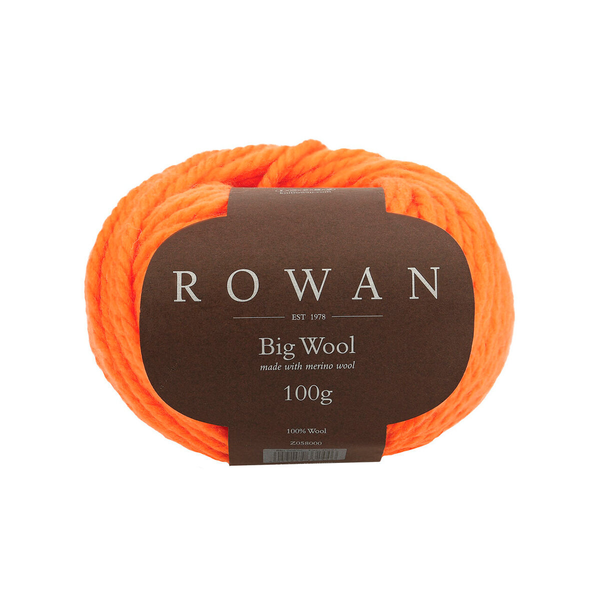 Big Wool /Биг Вул/ пряжа Rowan, Z058000 (090, pumpkin (тыква), оранжевый)
