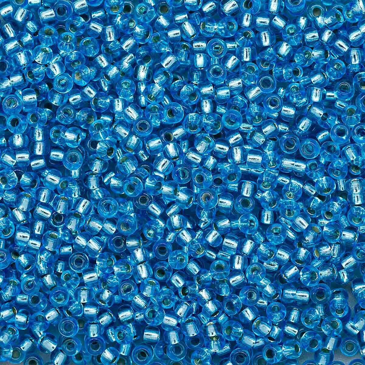 Бисер прозрачный с серебристым центром 10/0, Preciosa, (08265) 331-19001-10/0, 20 г (упак), 5 упак