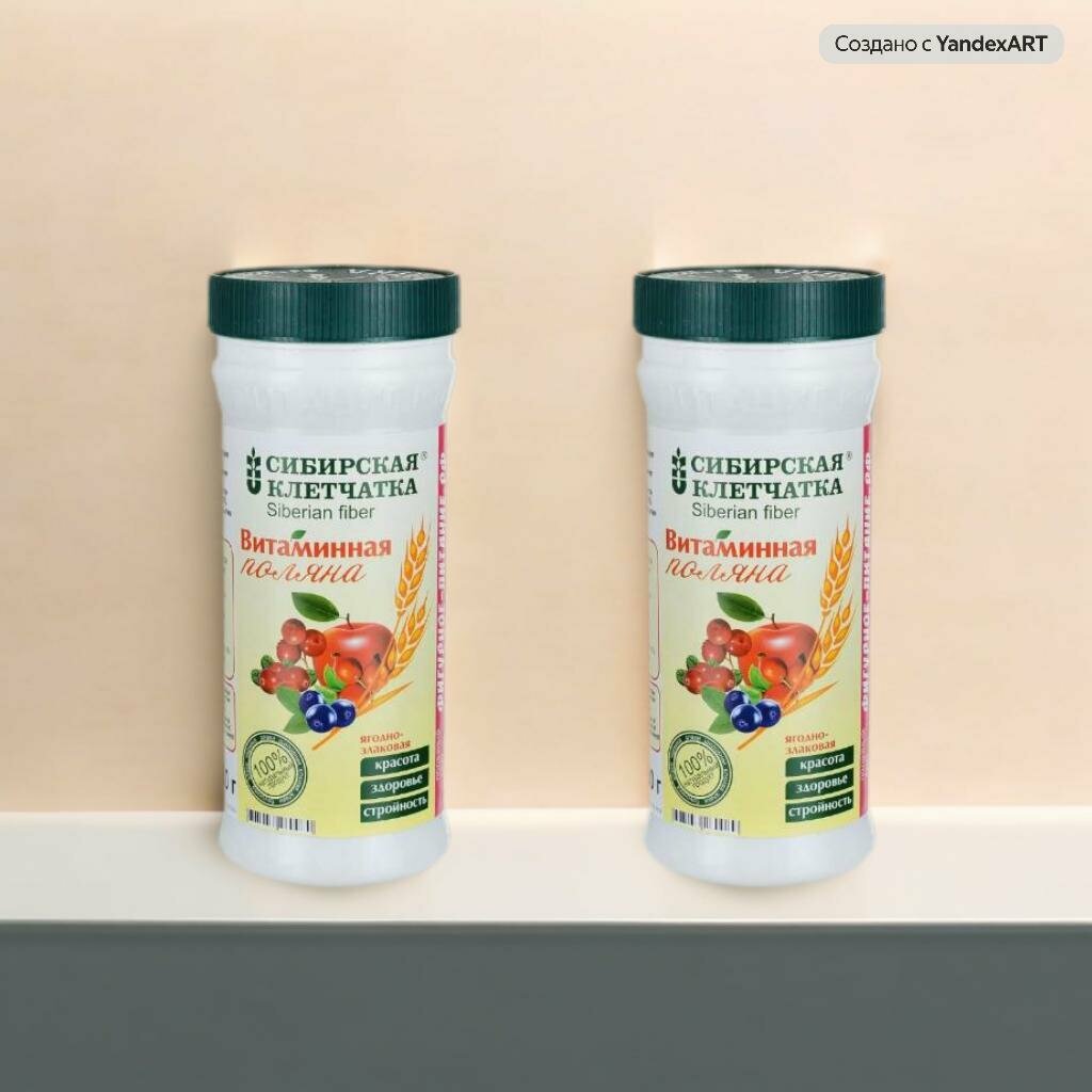 Клетчатка Сибирская клетчатка, Витаминная поляна, 280 г, 2 уп