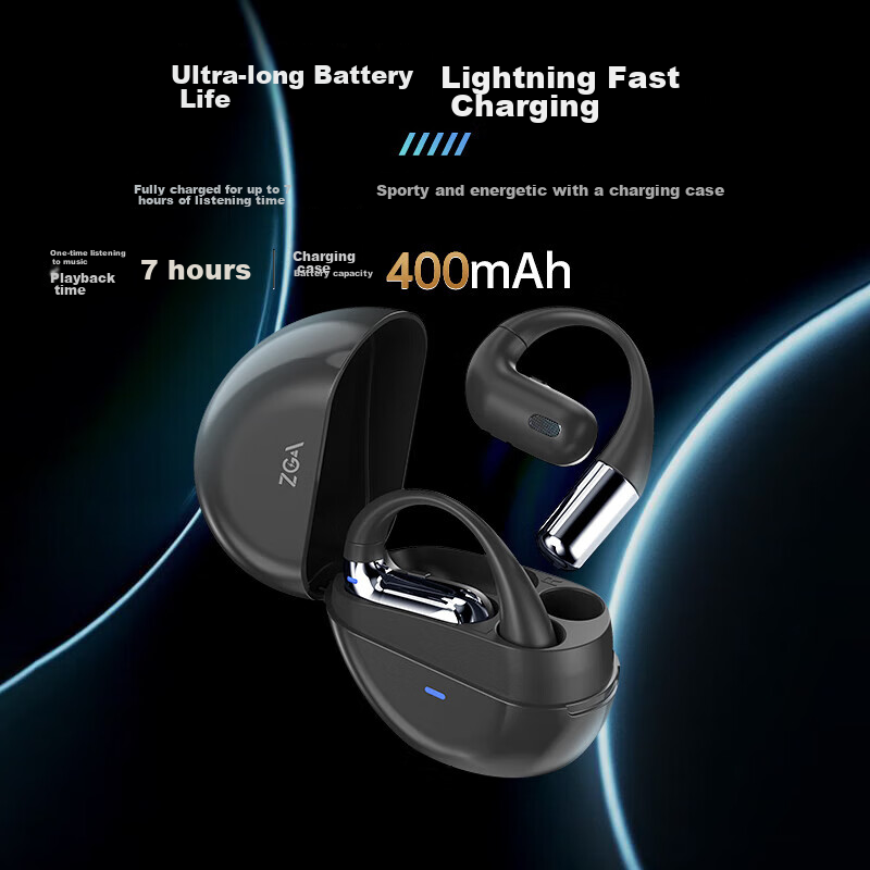 Беспроводные наушники ZGA Bluetooth Headphones, цвет Shadow Black