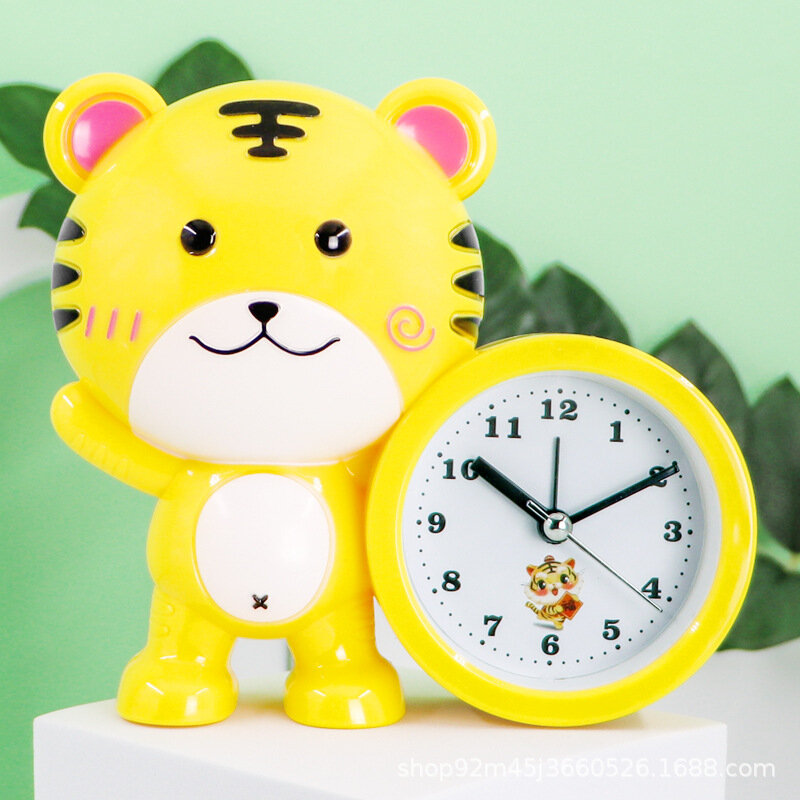 Держатель ручки "Астронавт", будильник, студенческий, креативный, желтый тигр