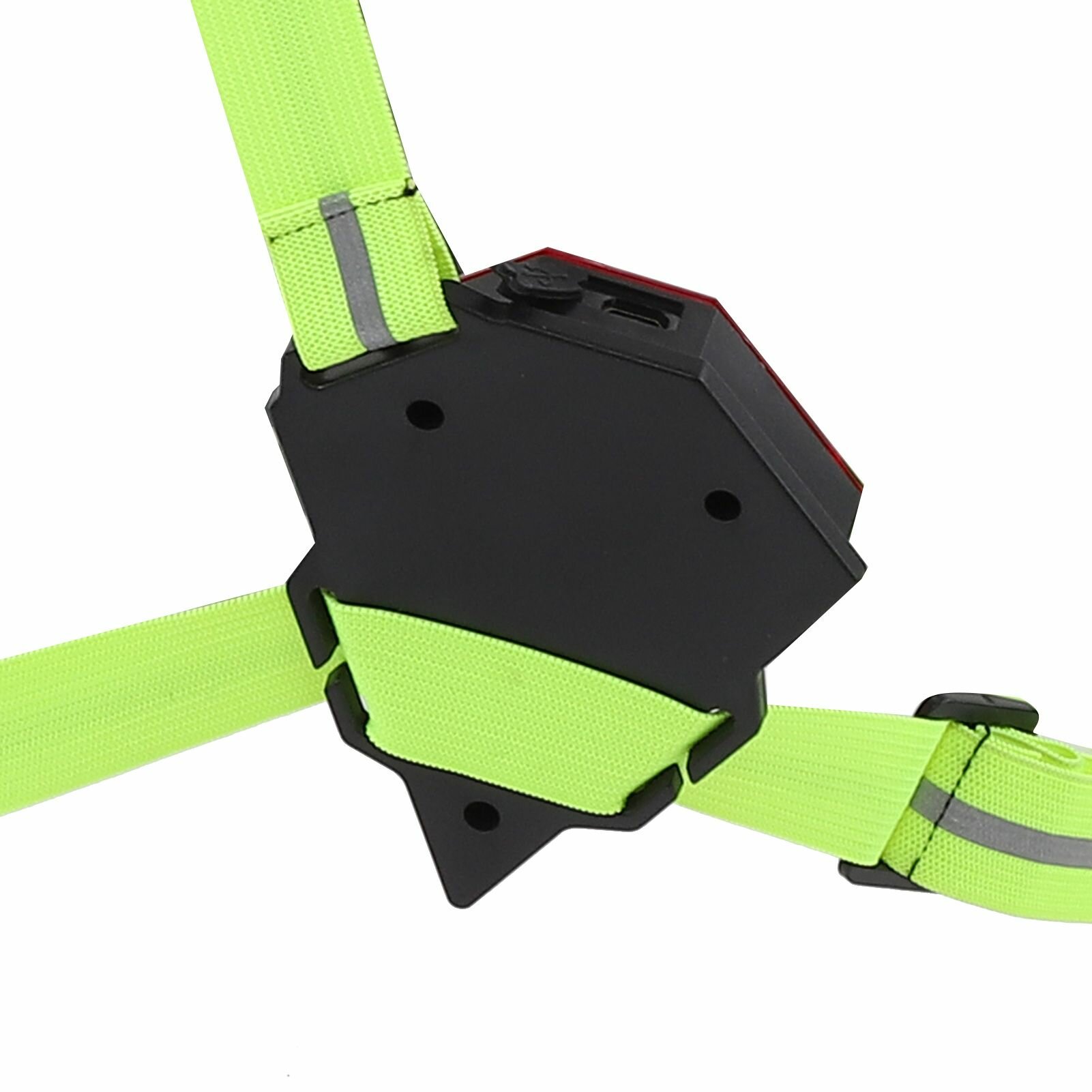 Нагрудный светильник, перезаряжаемый нагрудный фонарь для ночного бега с регулируемым ремешком для езды на велосипеде, бега, кемпинга