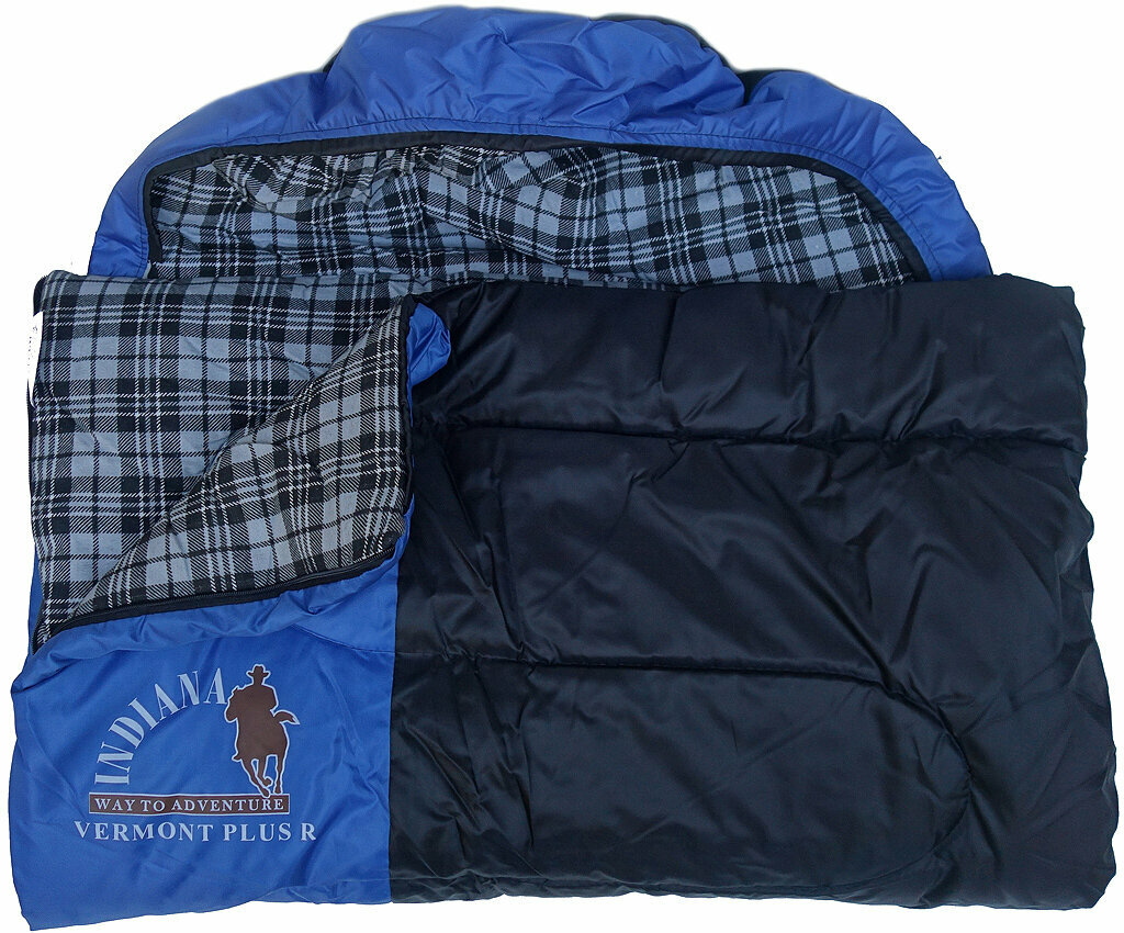 Спальный мешок VERMONT PLUS L-zip от -12 С (с подголовником 230x90см)