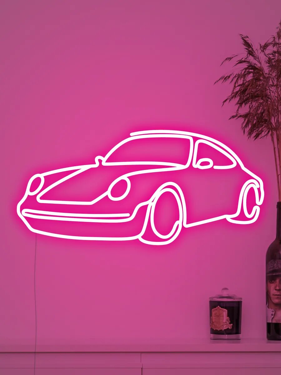 "Porsche 911" неоновая лампа, светильник