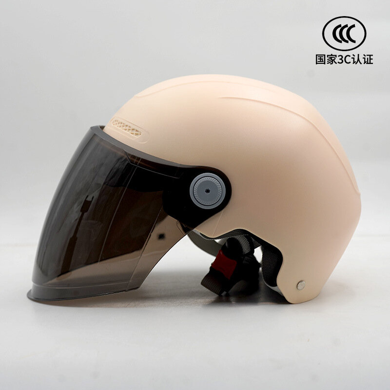 Шлем MAHAER, для электровелосипедов, с аккумулятором, 3c, хаки/коричневый