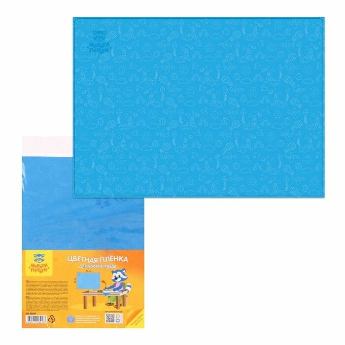 Клеенка для уроков труда Мульти Пульти "Лазурь", 50х70 см, ПВХ (CH_50247)