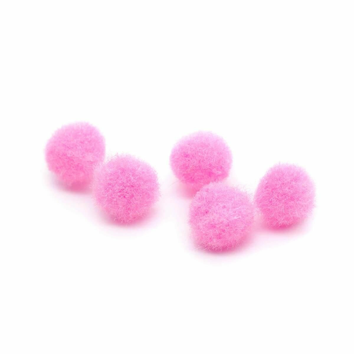 Помпоны Astra&Craft Декоративные, 10 мм, PA-004, розовые, 100 шт