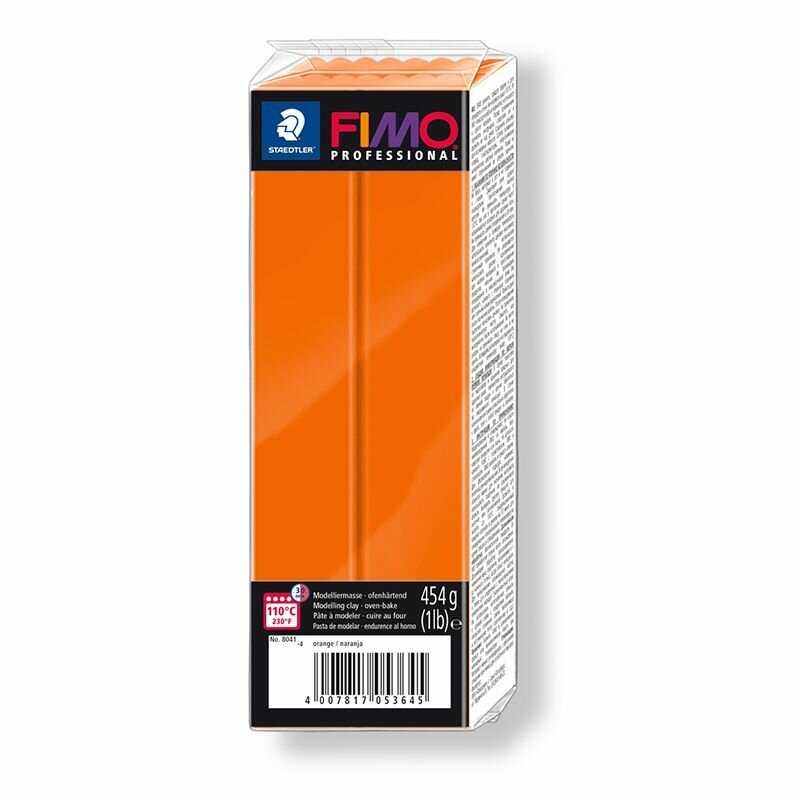 Полимерная глина FIMO "Professional", оранжевая, 504 г
