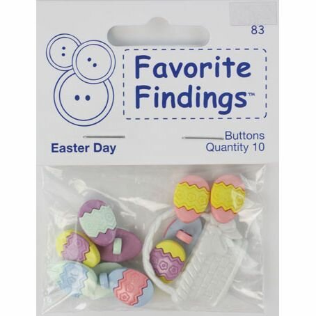 Пуговицы BLUMENTHAL LANSING "Favorite Findings", Пасха, микс цветов, 10 шт