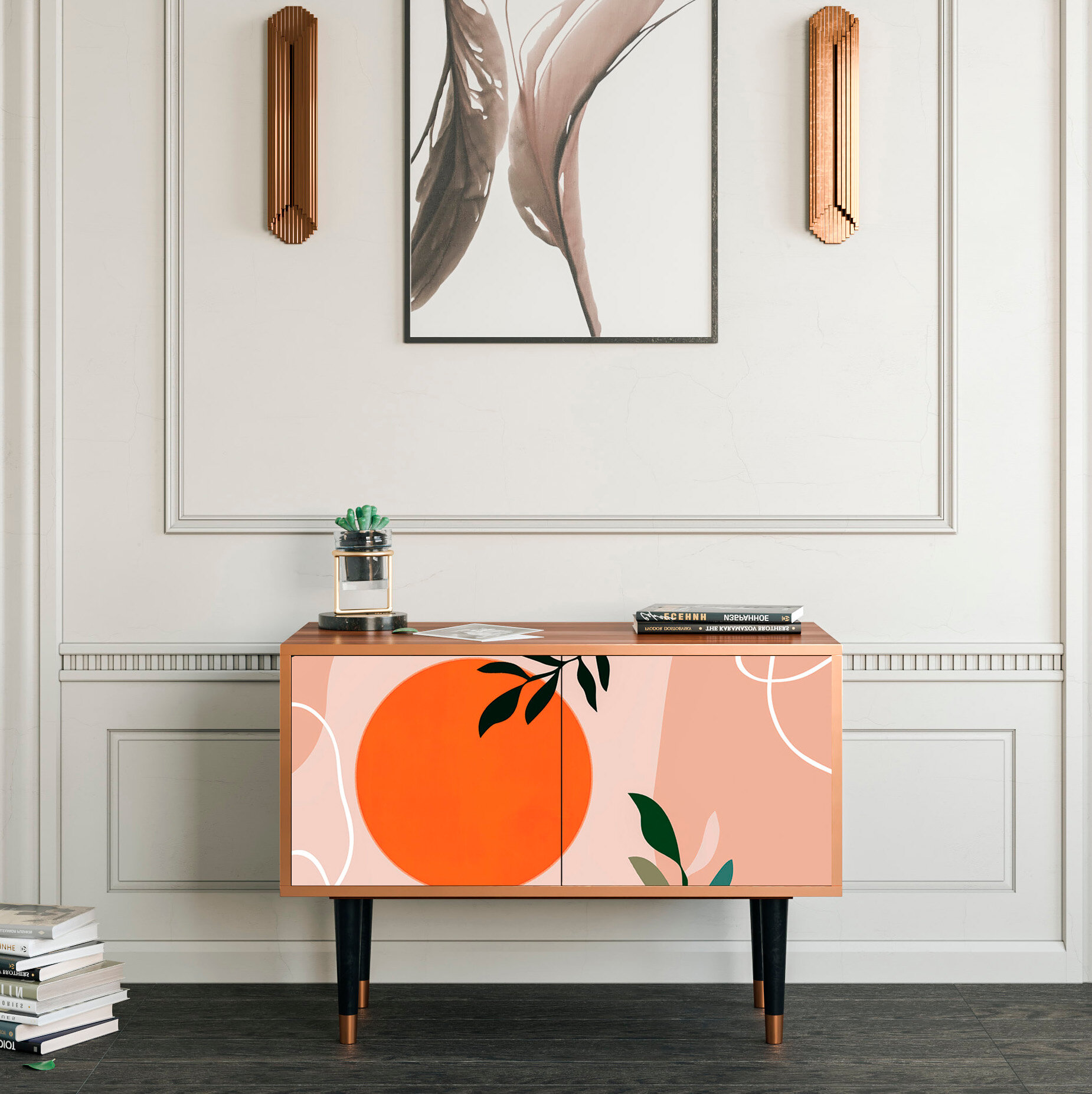 Комод - STORYZ - S1 Artwork, Размер - 94 x 69 x 48 см, Цвет корпуса - , Орех