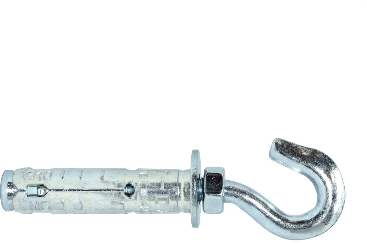 Tecfi DX ZN анкер с крюком М6x45, пакет 4 шт, крепеж для монтажных работ 148887