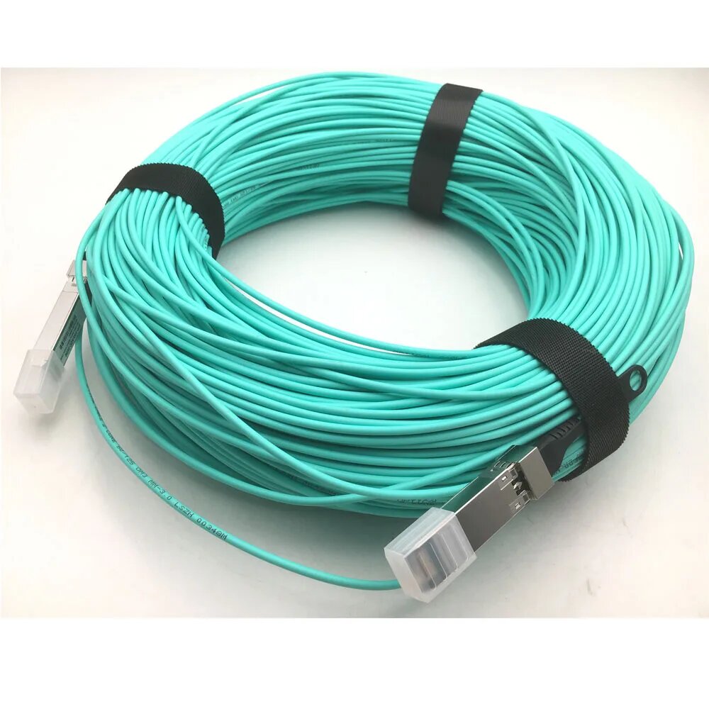 QXHFITEBER 10G SFP+ AOC кабель OM3 100 м 30M