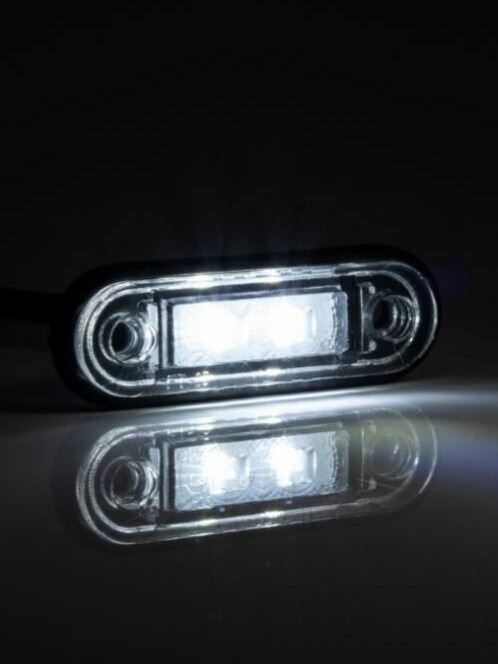 Фонарь боковой габарит Fristom белый (12-24 Вт)