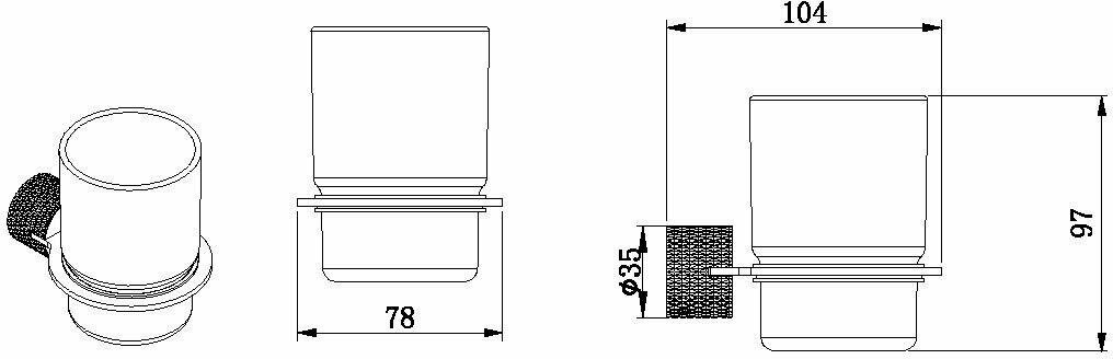 Стакан Allen Brau Priority 4.0 6.31С02-31 черный матовый