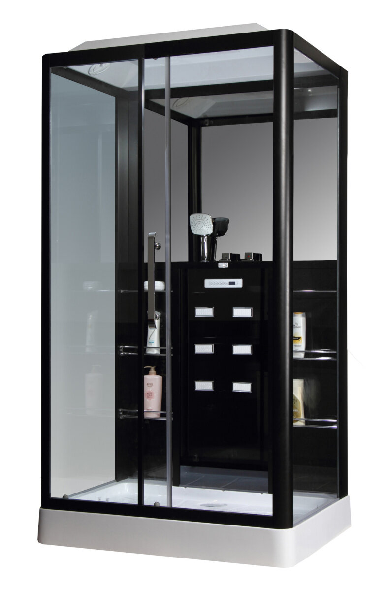 Душевая кабина Loranto Selak 120x90 CS00035775 стекло прозрачное, профиль черный матовый