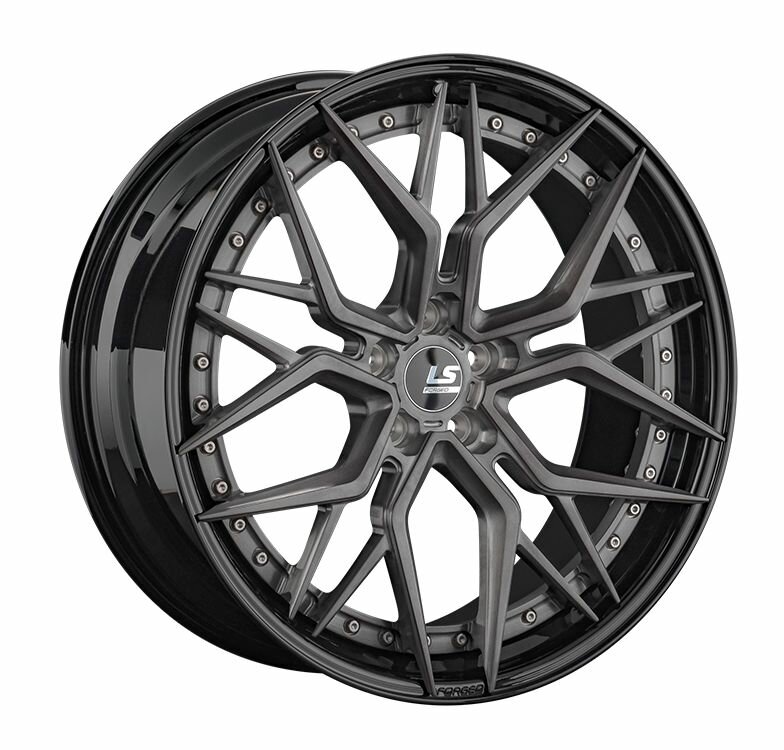 Колесный диск LS FORGED LS FG35 21x10.5" PCD5x112 ET43 D66.6ALBRSD-GM/BK