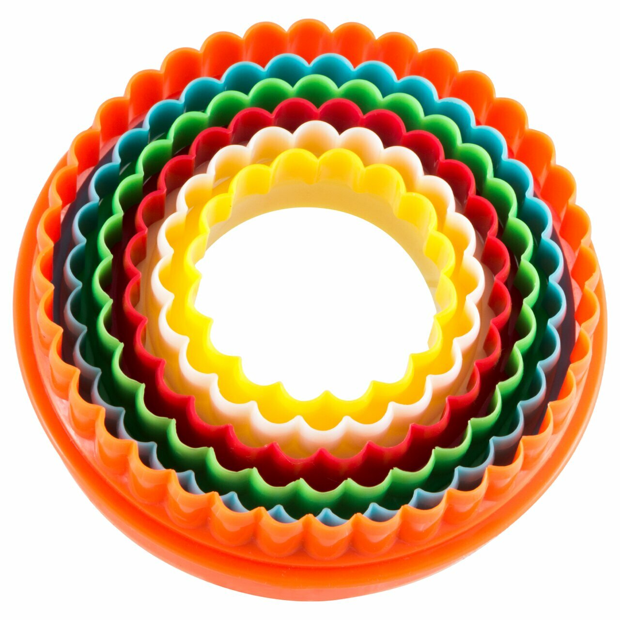 Набор кулинарных форм круглый 6 шт пластиковых форм для выпечки и десертов