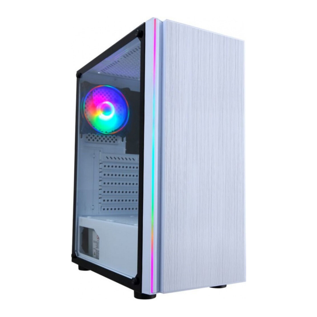 Корпус для компьютера Formula CL-3302W, RGB, ATX, Midi-Tower, белый