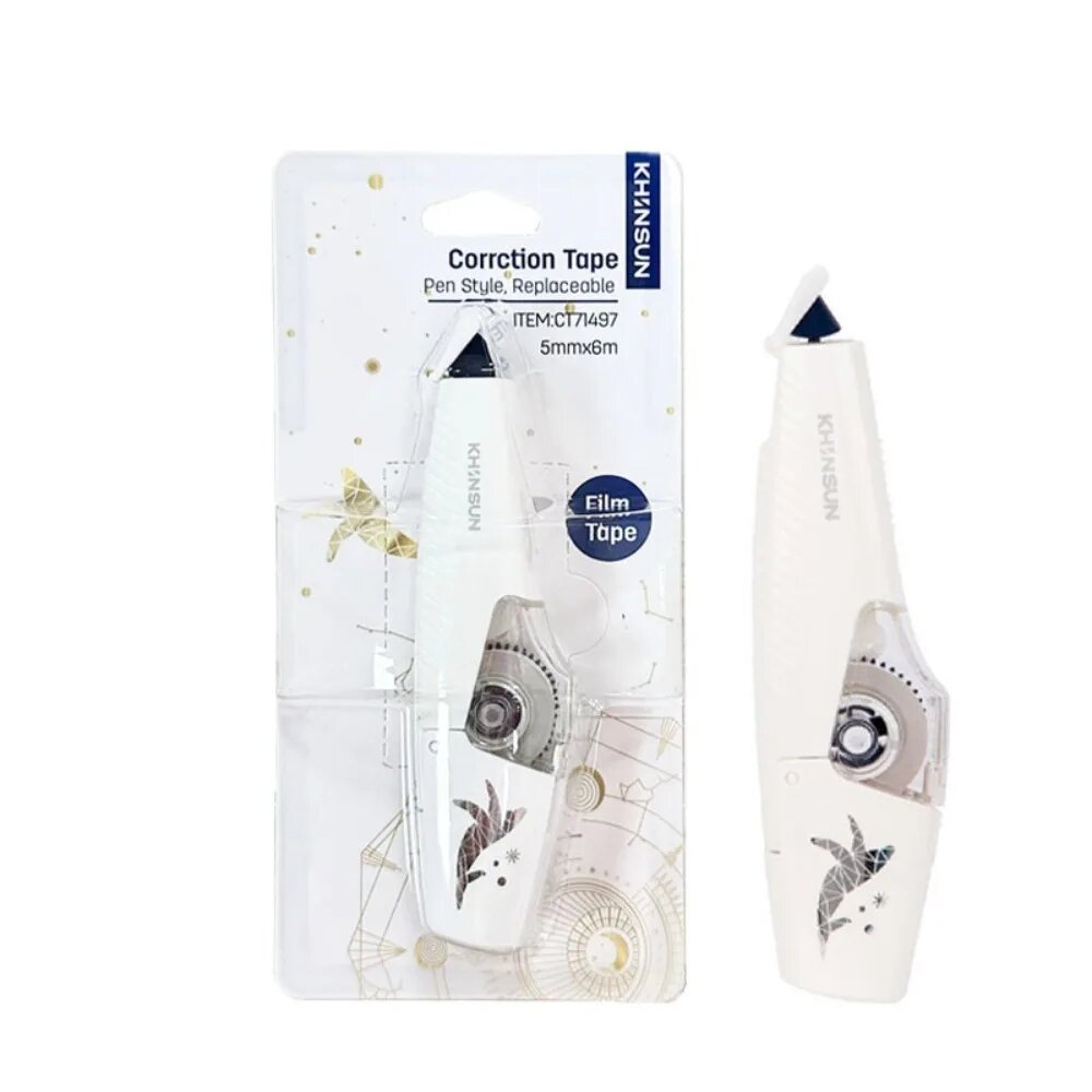 Пластиковая корректирующая лента Белый, White-tape-B