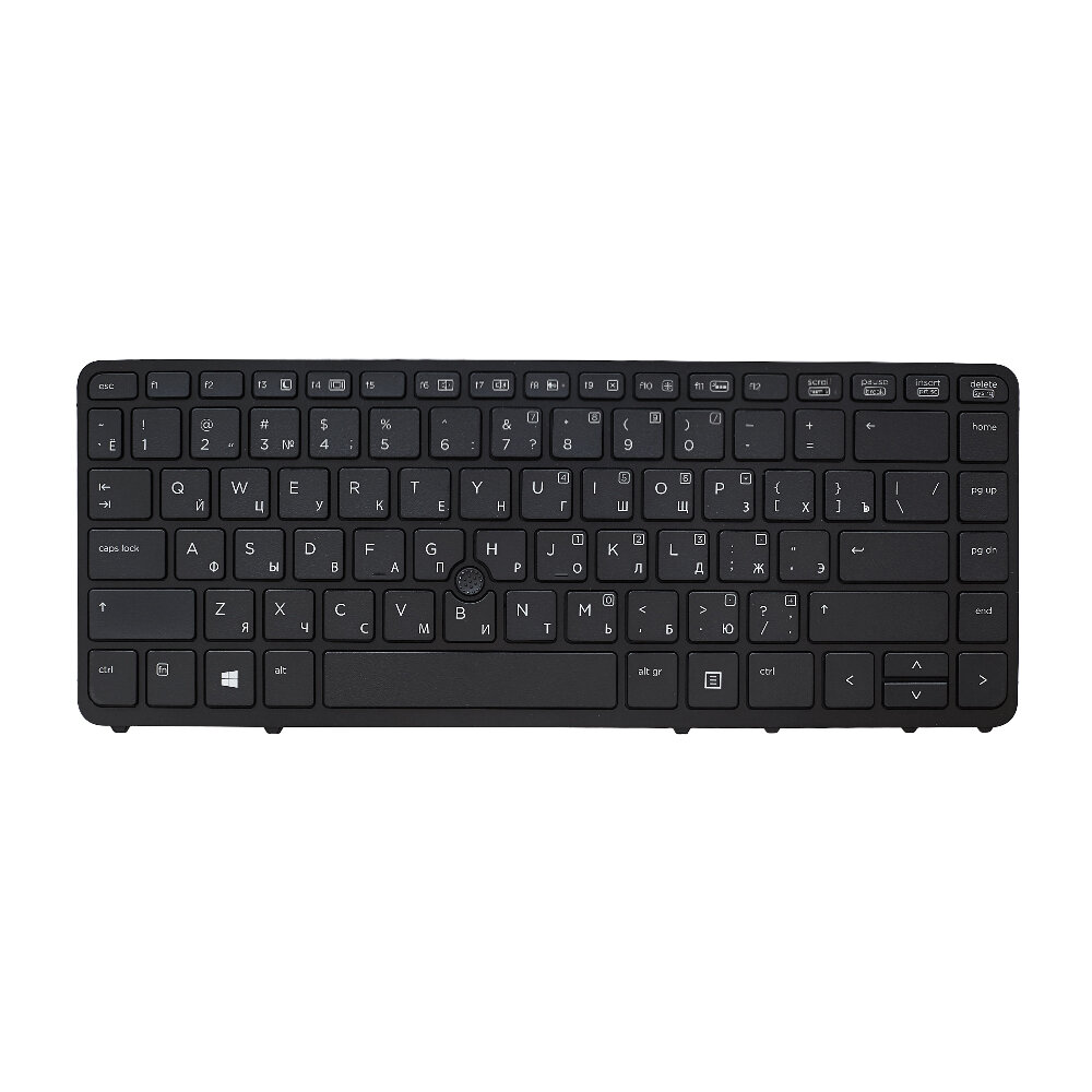 Клавиатура с подсветкой для HP ZBook 14 G2 , EliteBook 840 G1 / EliteBook 850 G1 / EliteBook 745 G1 / EliteBook 740 G1 / EliteBook 750 G1 / EliteBook 840 G2 / EliteBook 850 G2 / EliteBook 745 G2 / EliteBook 740 G2 / EliteBook 750 G2 / 776475-251 - черная
