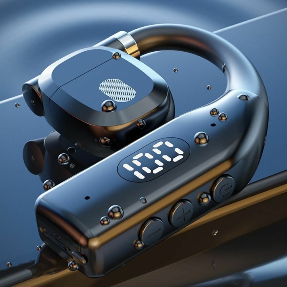 Беспроводная гарнитура bluetooth для телефона с одной подвесной трубкой на Левые и правые уши