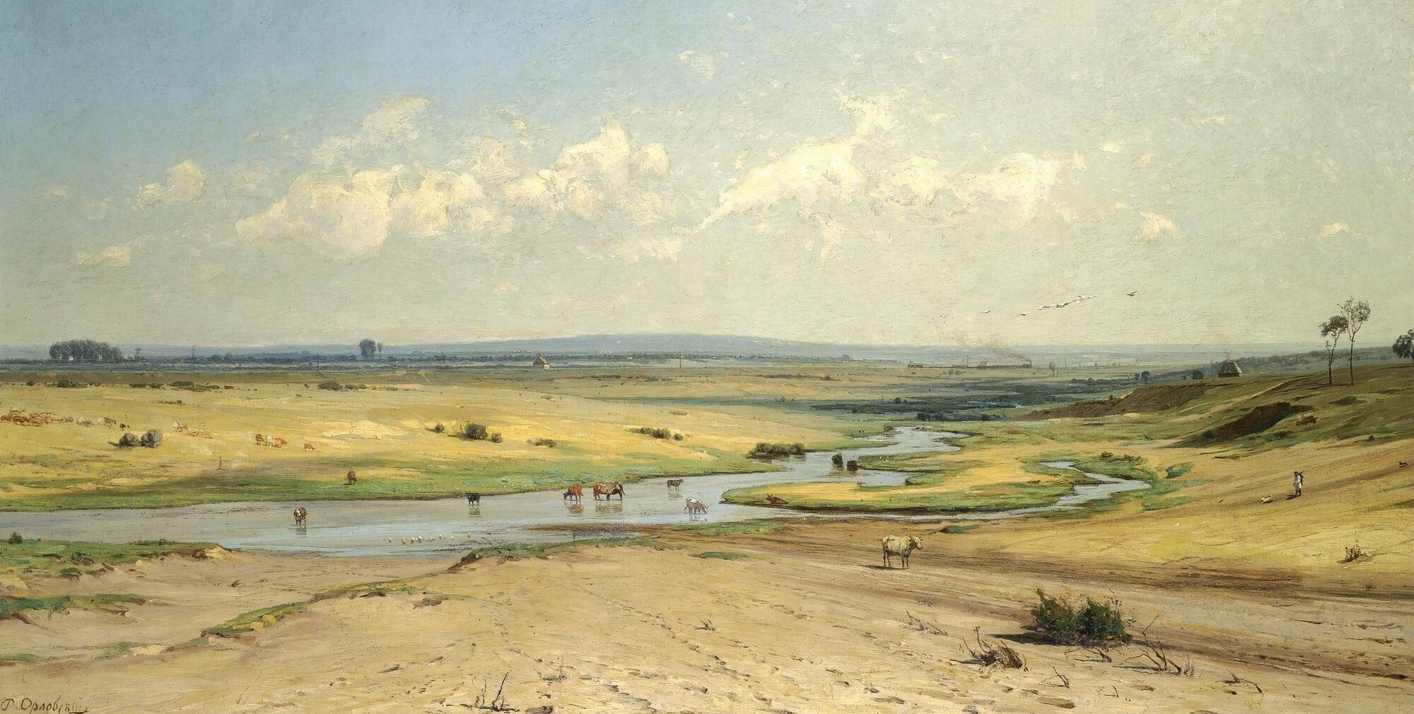 Картина Орловского Владимира Степь 80х40 см