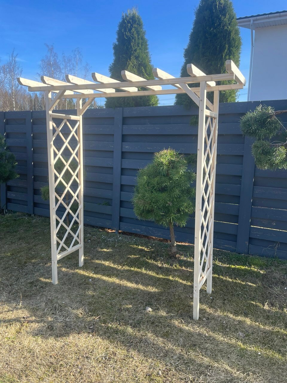 Пергола для вьющихся растений , садовая, деревянная,75 х 190 х 203 см. Материал Сосна. Woodrose.