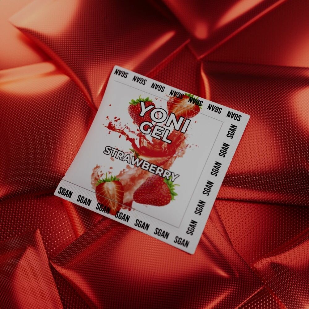 Саше лубриканта для орального секса SGAN со вкусом клубники - 5 мл, SGAN,