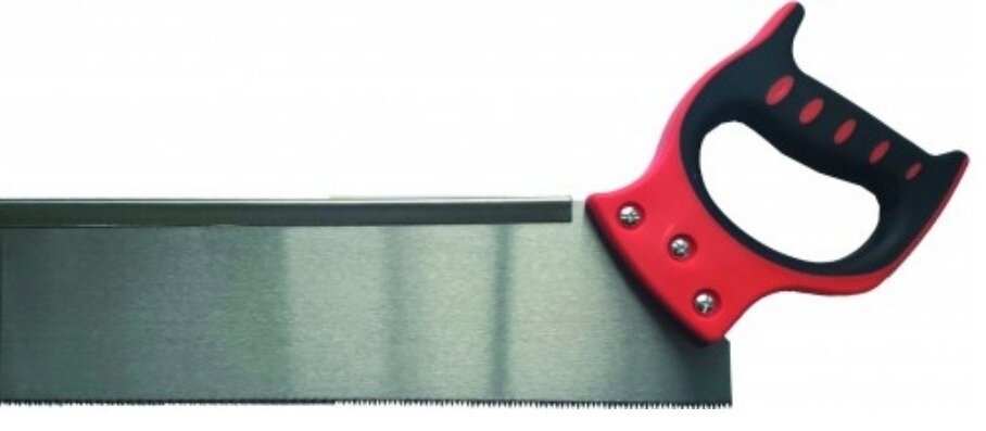 Ножовка по дереву 888 для стусла с двухкомпонентной рукояткой, из стали, лезвие 350мм / ручной инструмент