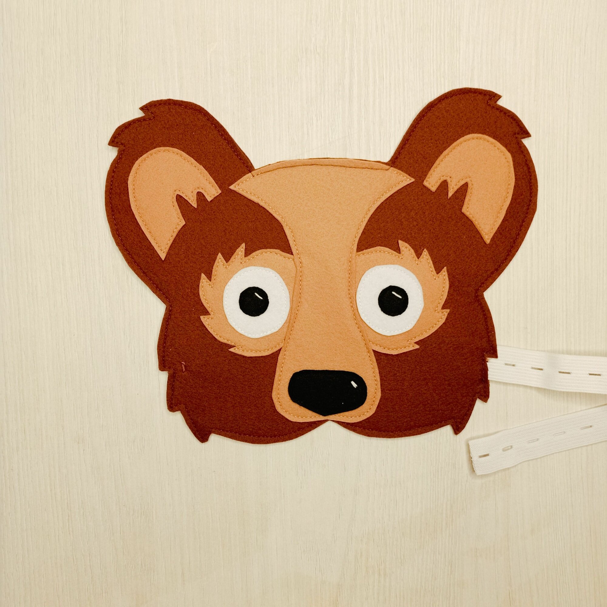 Маска фетровая карнавальная Медведь/Детская