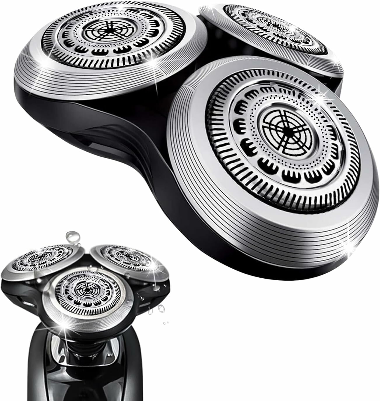 Головки SH90 для бритв Philips Norelco 9000: новая металлическая застежка и улучшенные двухслойные точные лезвия