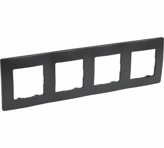 Рамка 4 поста Legrand ETIKA антрацит, 672584