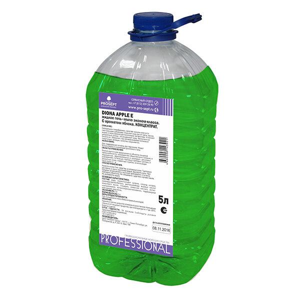 Гель-Мыло Жидкое Prosept Diona E Apple 5л 141-5/5 / Просепт.