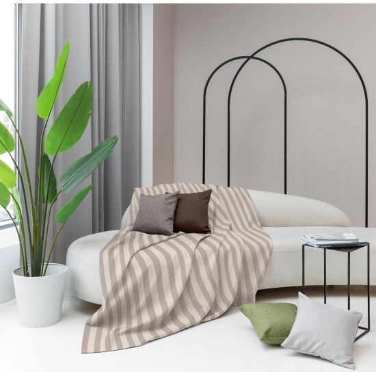 Покрывало Волшебная Ночь Рогожка 200/220 Зебра-экрю