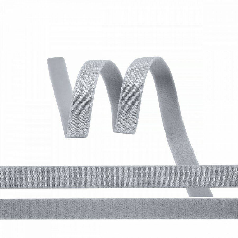 Резинка TBY бельевая Для бретелей 10мм RBB05 серебристо-серый S329 уп.50м