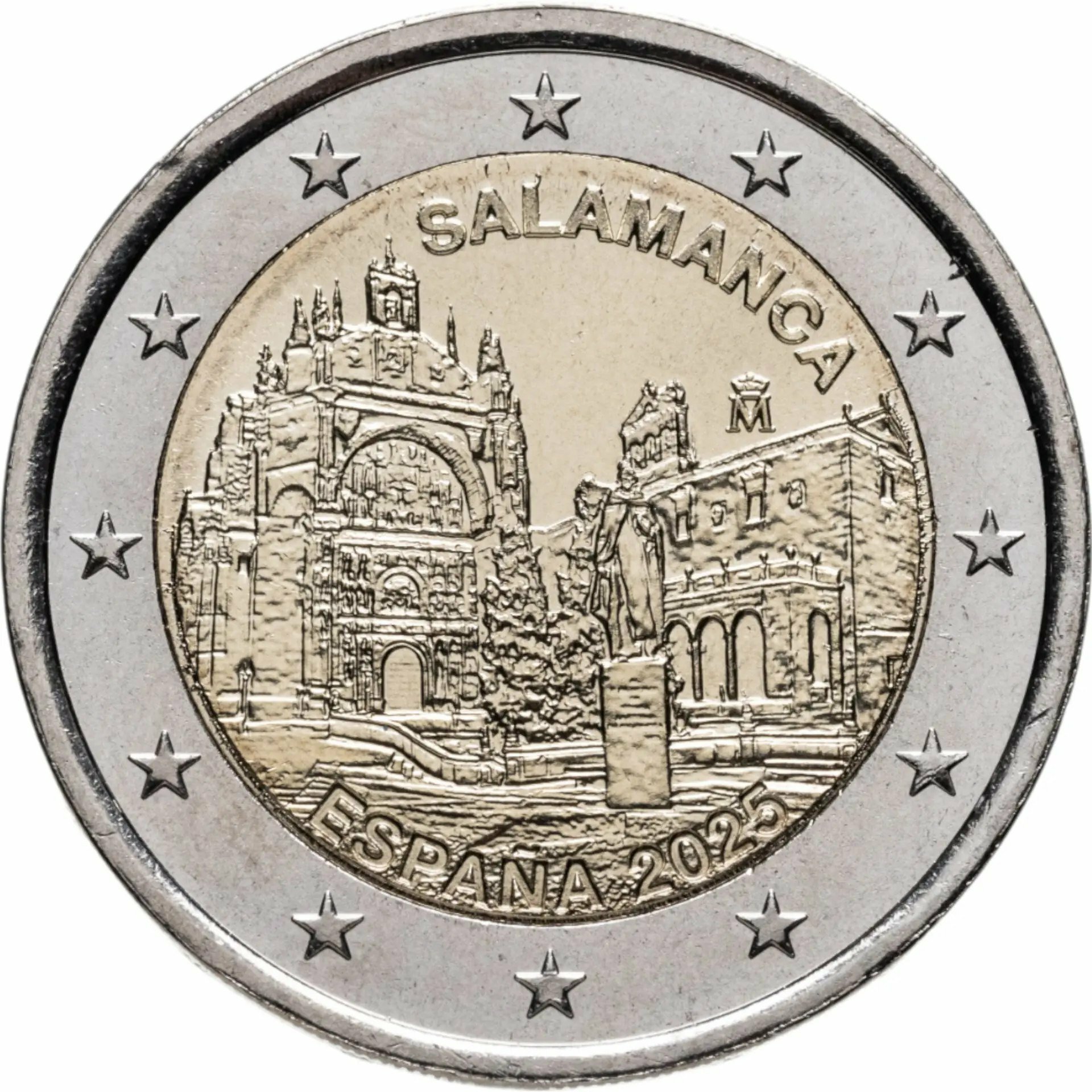 [Новинка!] Испания 2 евро 2025 "Саламанка: старый город", Биметалл, в сохранности UNC
