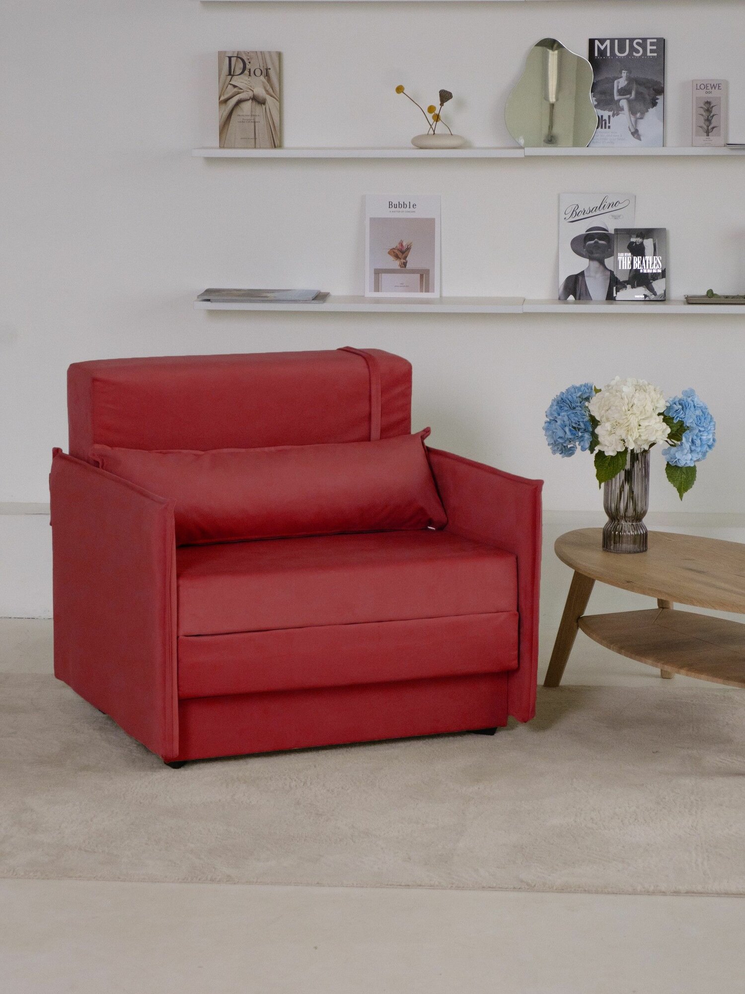 Кресло кровать раскладное Атлант велюр Zara disire, 95х95х87 см