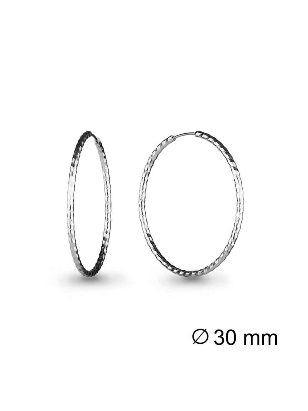 Серьги конго, серебро, 925 проба