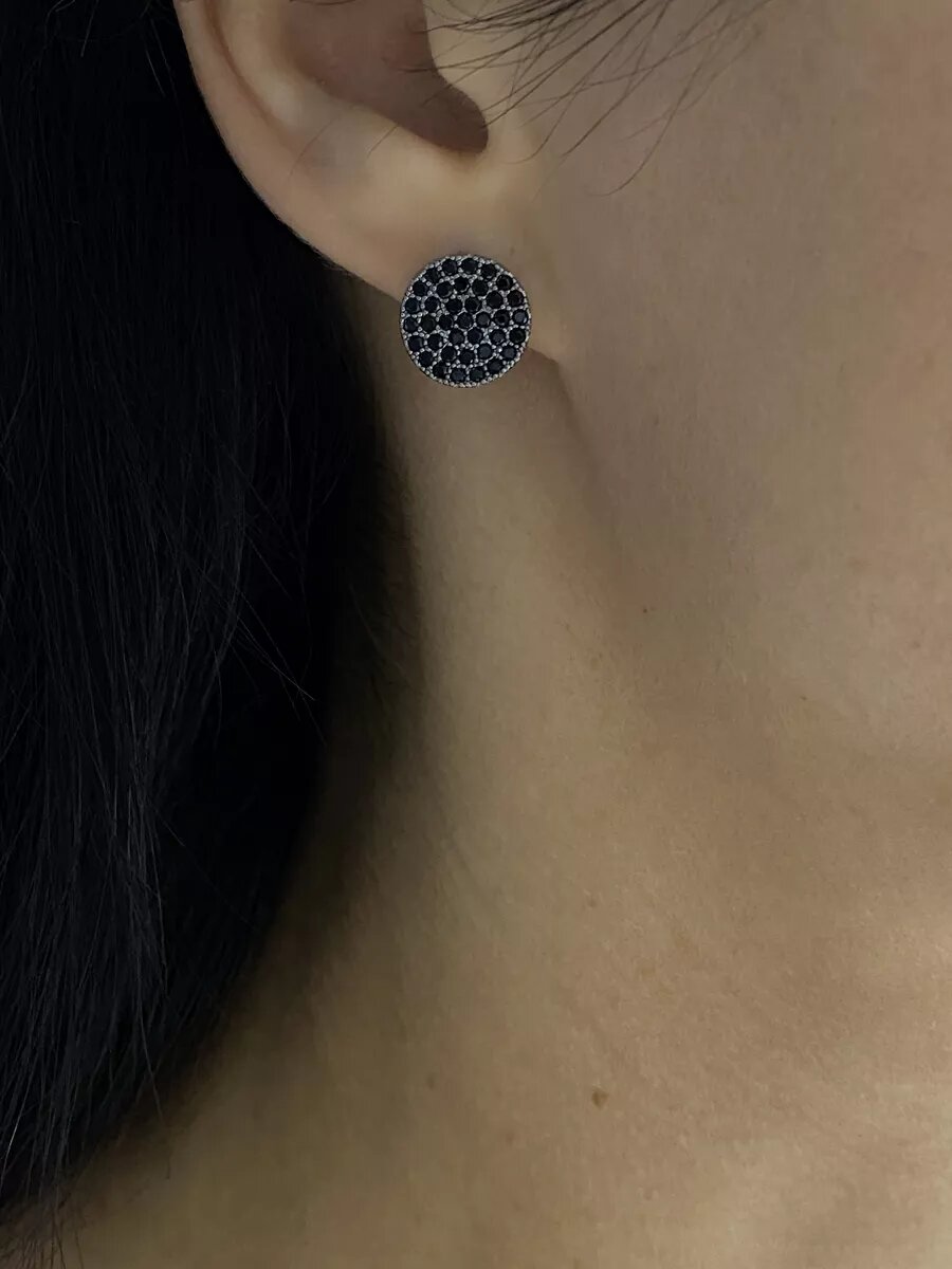 Серьги, циркон