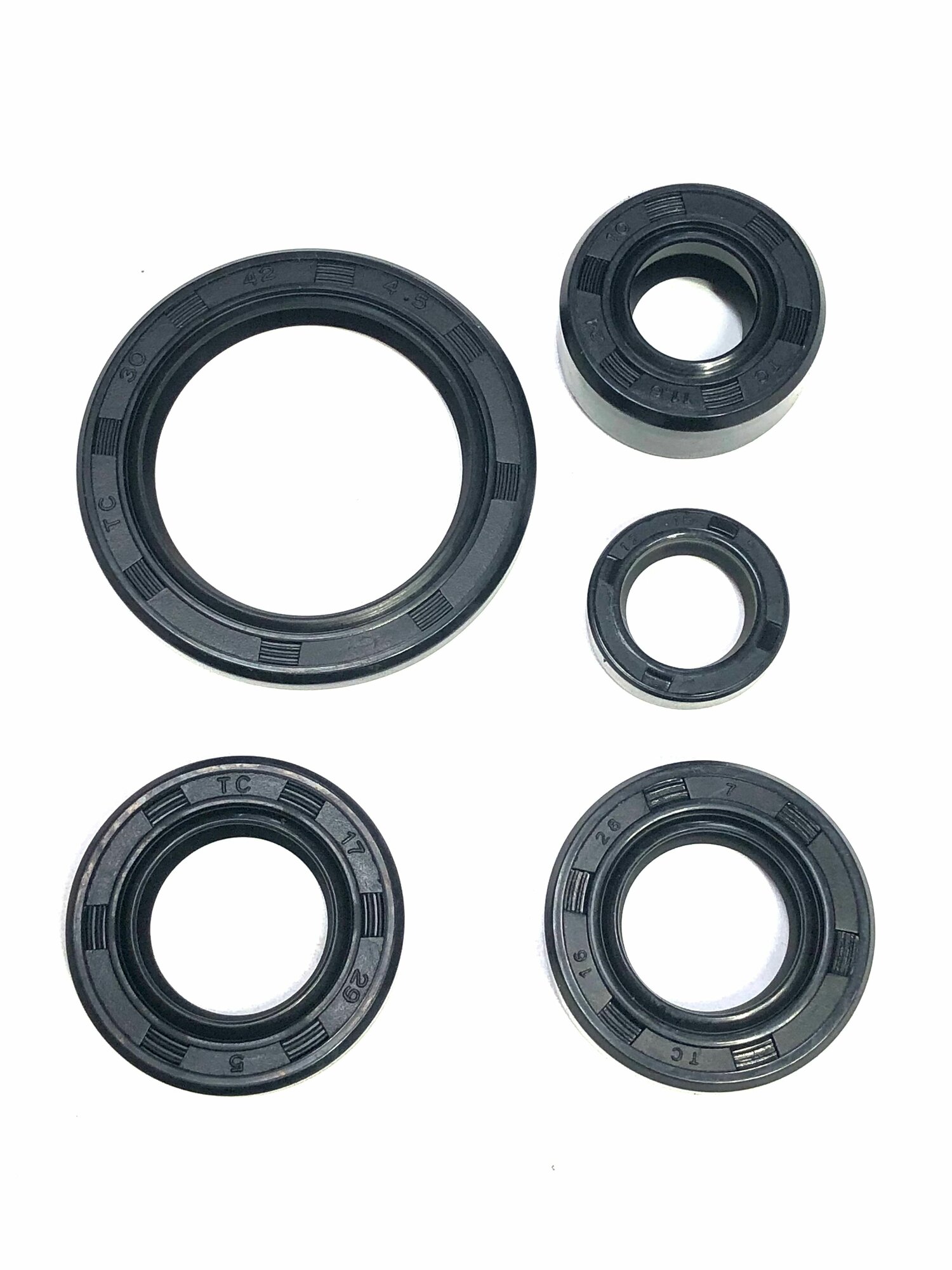 Набор сальников YX150/160cc (комплект 5 шт.)