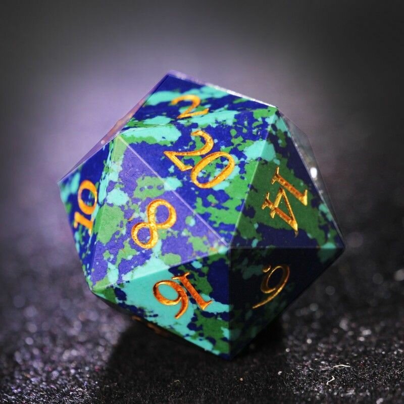 Аксессуары для настольной игры "Подземелья и драконы" Многогранник DND, набор кубиков из натурального камня, 7 предметов