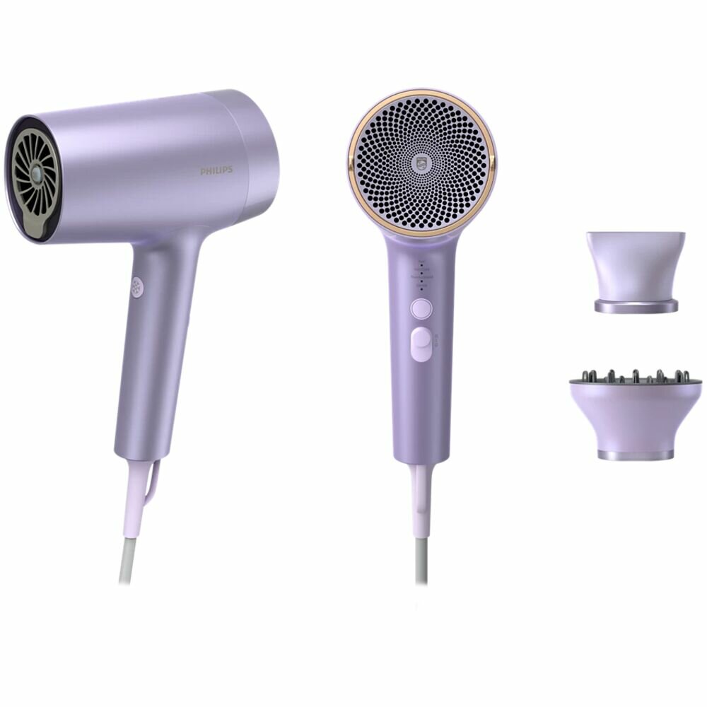 Фен Philips BHD720/10, 1800Вт, 4 температурных режима, ионизация